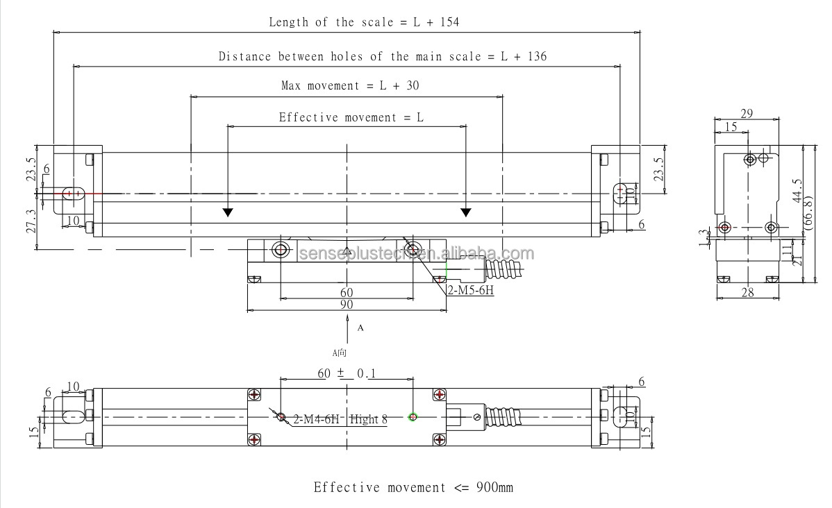 Milling and turning machine digital display meter position sensor glass ...
