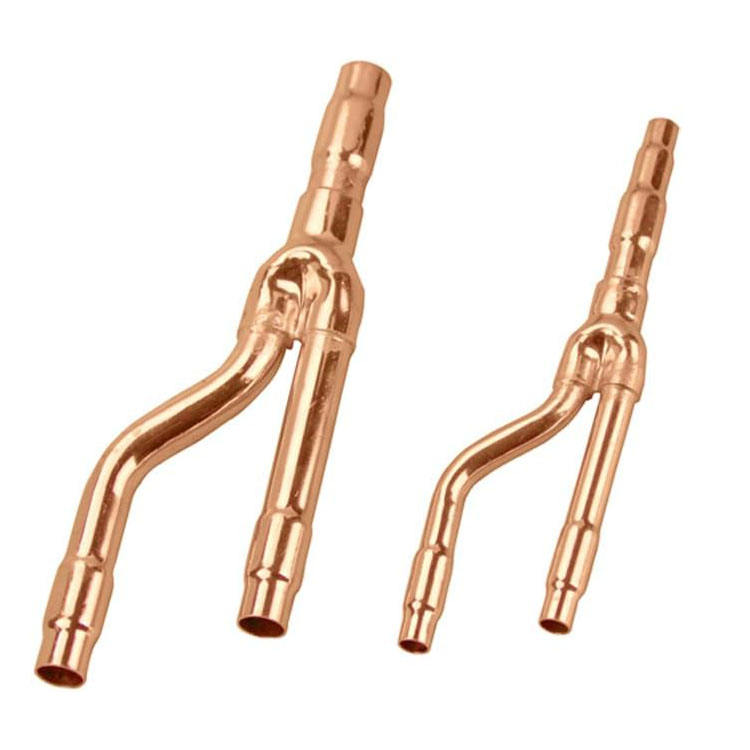 Refnet Copper Y Branch Pipes Fitting for VRV VRF Central Air ...