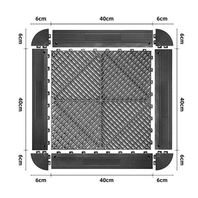 Rigid Modular 1.8mm Thick PP Interlocking Modern Garage Floor Tiles-Eco ...