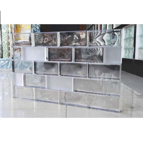 Gradient Crystal Glass Brick - Ice Crystal Textured Building Blocks