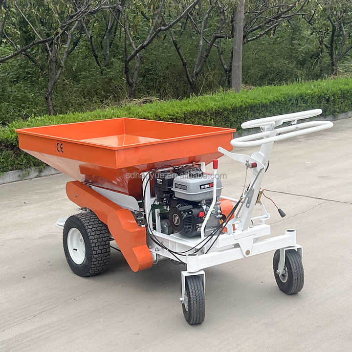 Self-propelled Compost Spreader Double Disc Lawn Spreader Wide-area ...