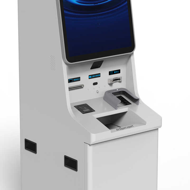 19 Inch PC Touch Screen Keyboard Cash Dispensing Kiosk