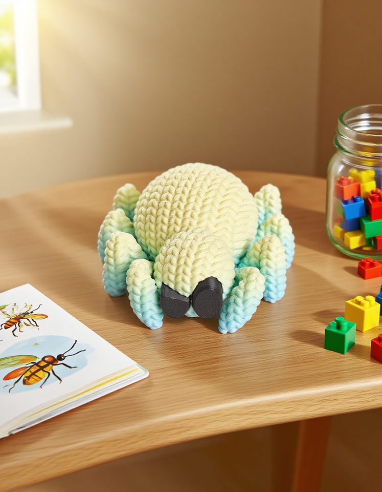Customizable 3D Printed Press-to-Spider Desk Decoration Novelty Gifts ...