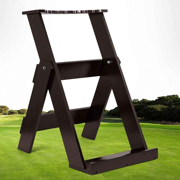Foldable Wooden Golf Clubs Rack & Putter Holder Convenient Stand ...