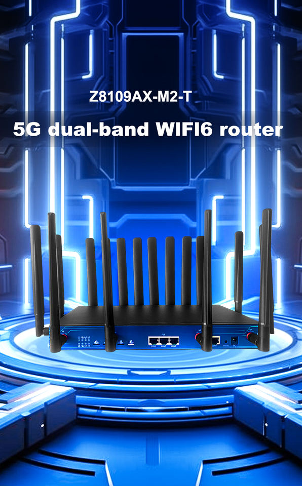Openwrt 802.11ax 5g Cpe Modem Dual Band WiFi 6 Gigabit 4 SIM Cards Load ...