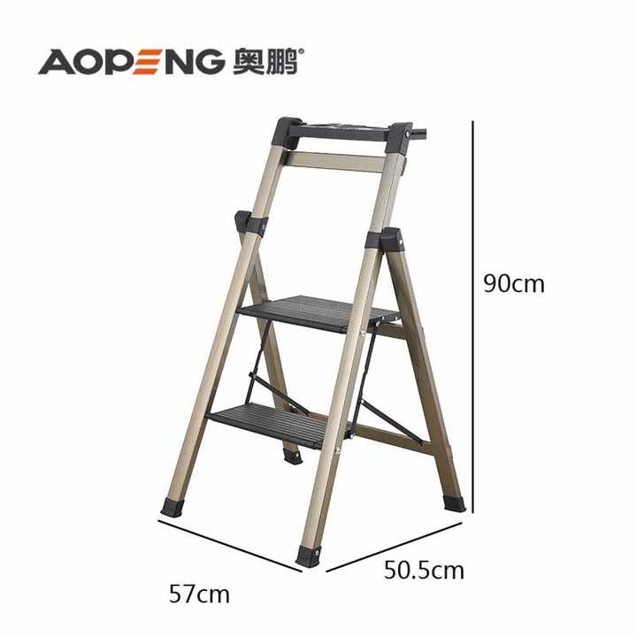 AP-2462 Step Premium Portable Aluminum Platform Step Foldig Ladder with ...