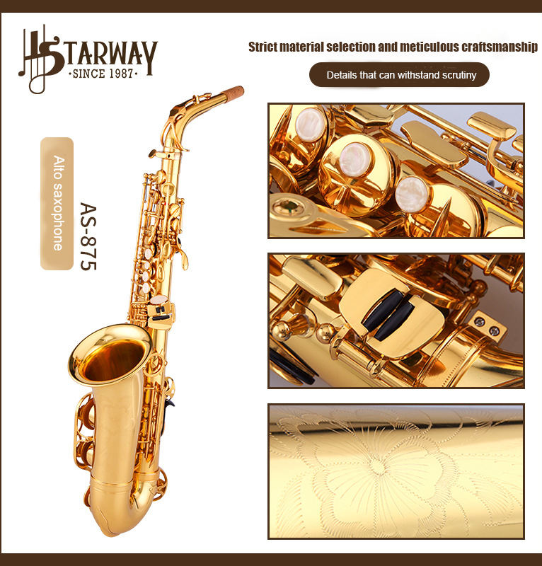 Starway Custom High Quality Alto Saxophone E Flat Brass Body