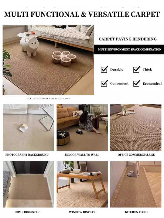 High Pile Carpet Floor Tiles for Living Room Loop Pile Technique ...