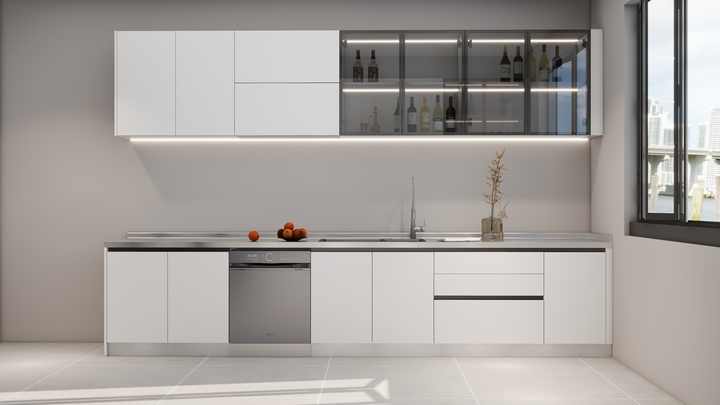 Modern Kitchen Design Idea Modular Cabinet Stainless Steel Kitchen Sets ...