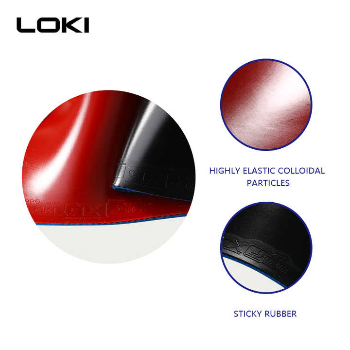 LOKI GTX Table Tennis Rubber - Professional & Approved