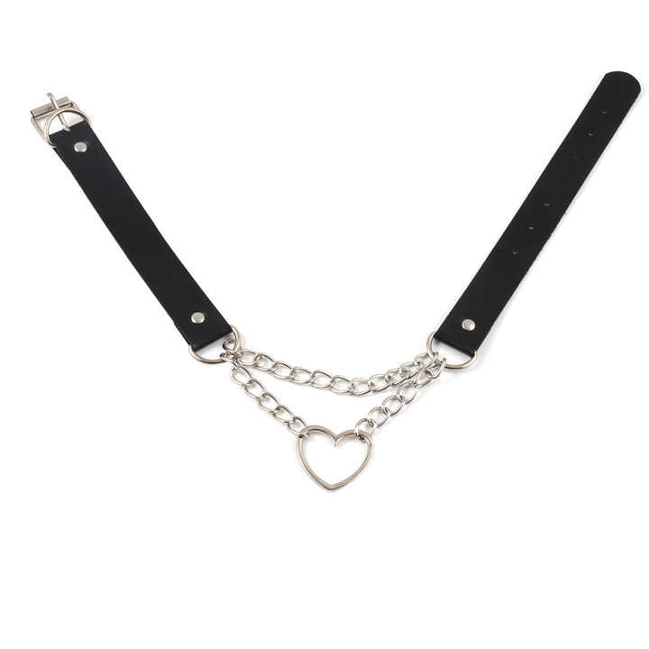Punk Rock Sm Fetish Couple Cosplay Choke Bondage Slave Metal Maid ...