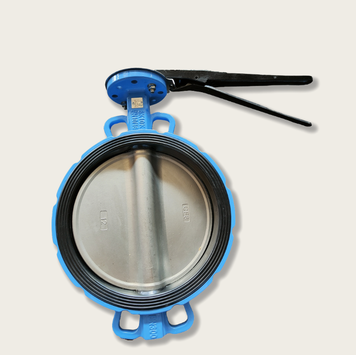 DN300 Aluminum Alloy Wafer Type Butterfly Valve Connection to Pn10/Pn16 ...