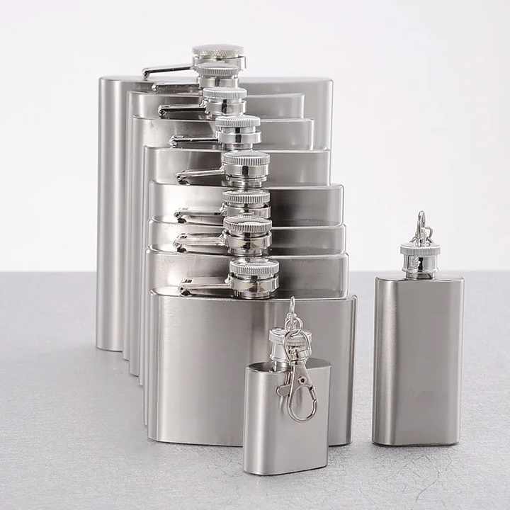 Portable 304 Stainless Steel Alcohol Flask Liquor Hip Flasks Different ...