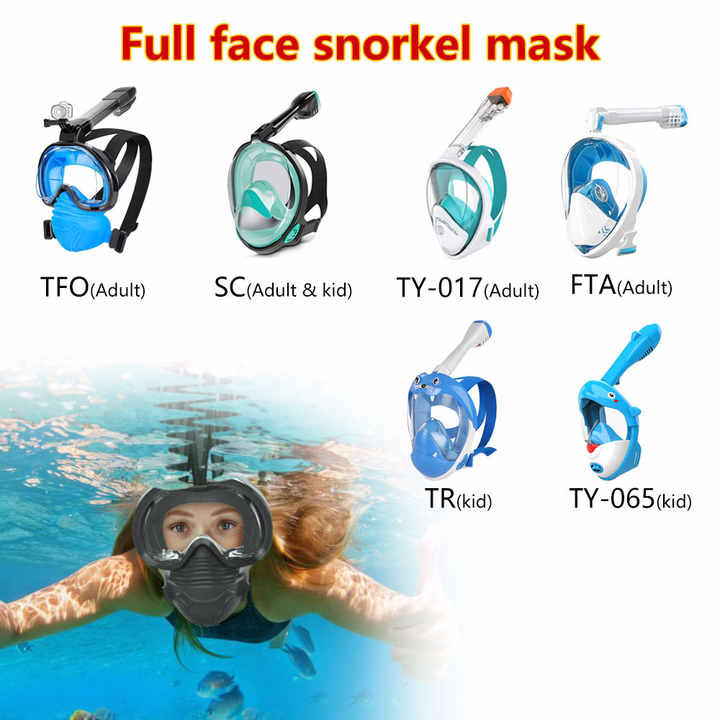 Water Sports Toys Swimming Mask Kids Full Face Snorkel Mask Diving ...