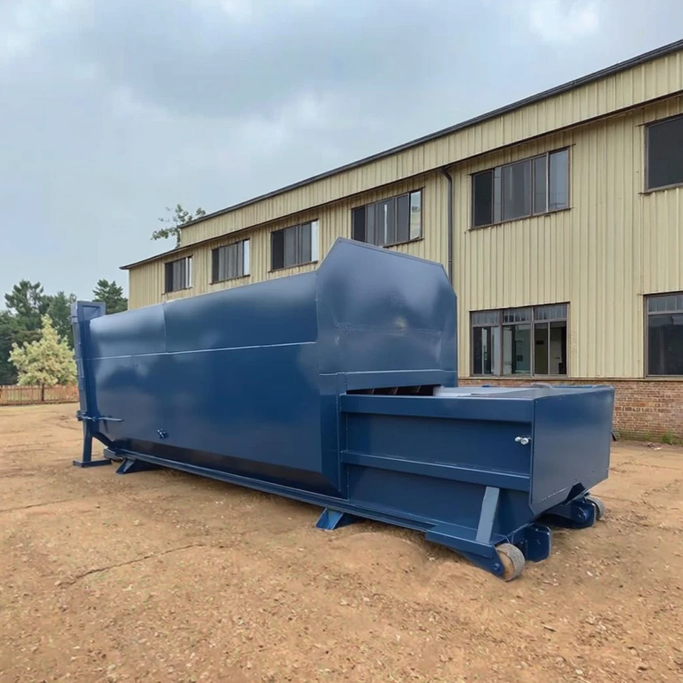 Hydraulic Pressed Mobile Garbage Compactor Motor Food Waste Disposer ...