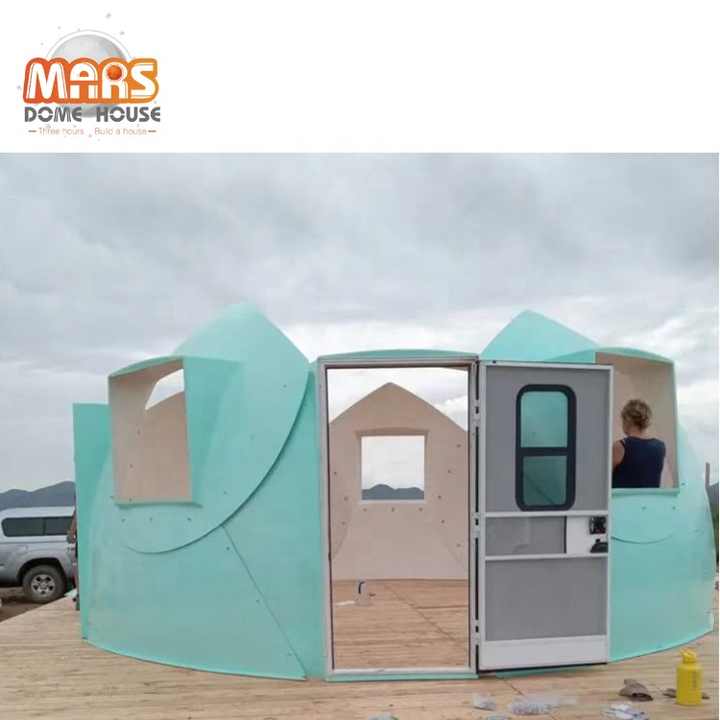 Fast & Easy Installation Prefab Insulated Fiberglass Mars Dome House ...