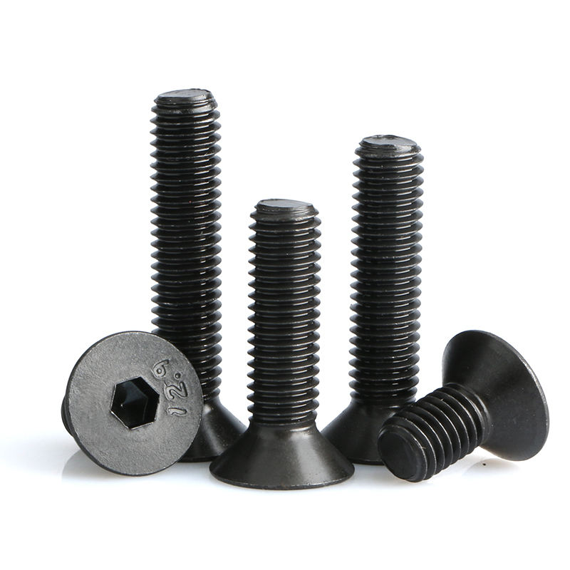 M5 M6 M8 M10 M12 Hex Socket Head 8.8 Grade Black Galvanized Steel Inner ...