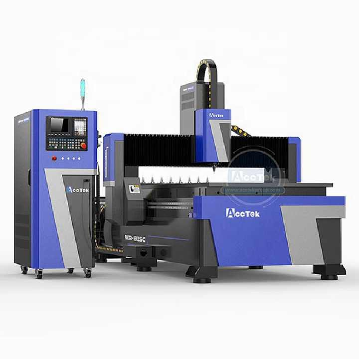 High Efficiency ACCTEK Automatic Tool Changing Cnc Router Machine 3 Axis Linear Atc Wood Door ...