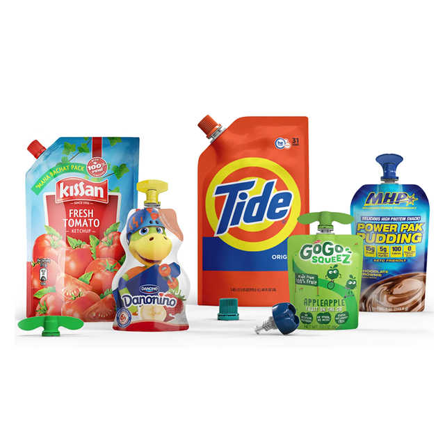 Custom printing children food drink spout pouch 500ml aluminum foil ...