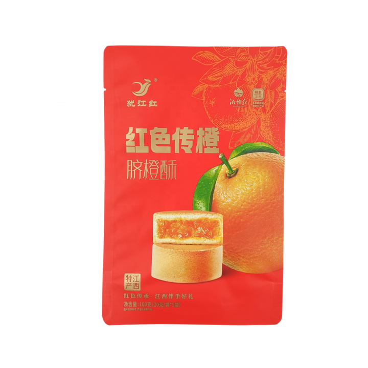 Chinese factory custom matt self-standing food packaging bag for bakery ...