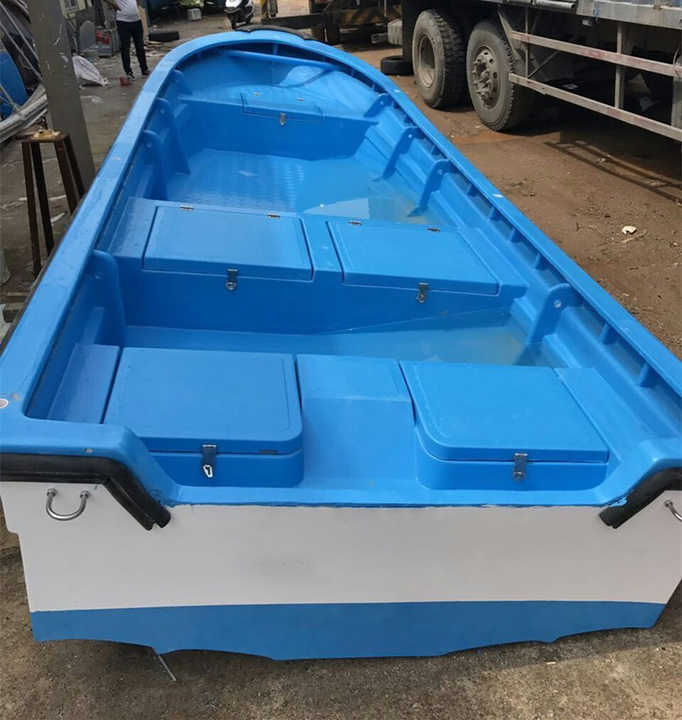 6.3M Fishing Speedboat Fiberglass Big Fuel tank 40-90HP Engine Floating ...
