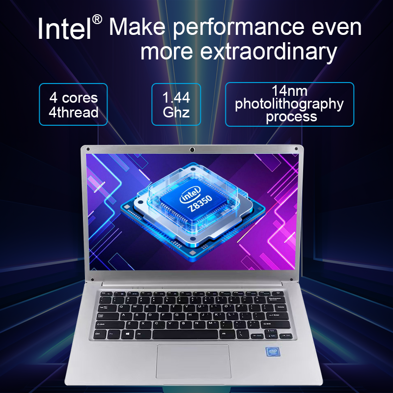 OEM Cheap Laptop Factory 14 Inch Intel Z8350 RAM 4GB 64GB Plastic Shell ...