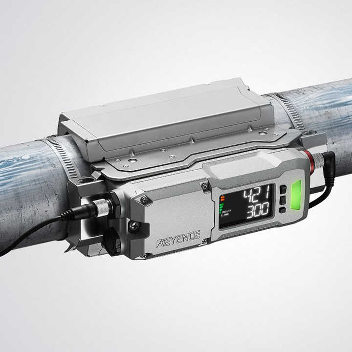 Keyence FD-R200 Clamp-on High Quality Water Fuel Oil Gas Steam diesel Lc Flowmeter Flow Meter ...