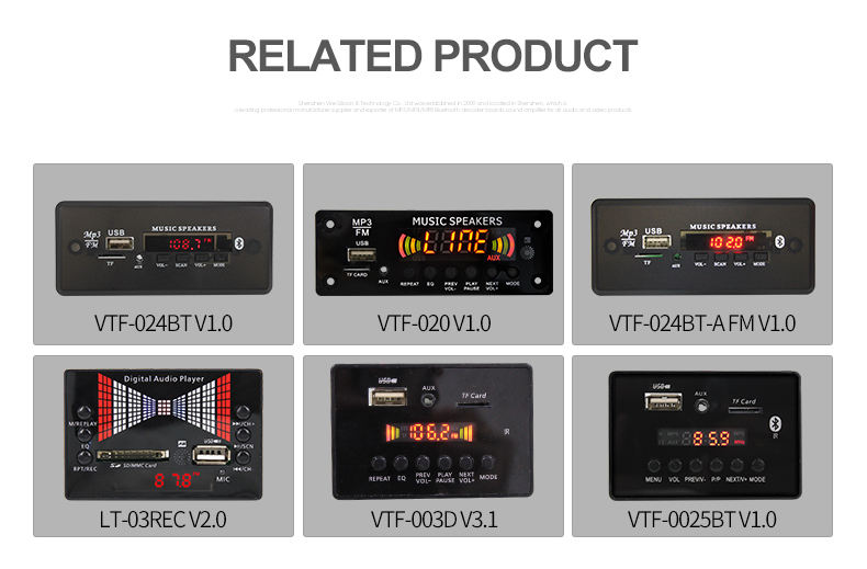 Shenzhen print bluetooth mp3 decoder mp3 player module board Products ...