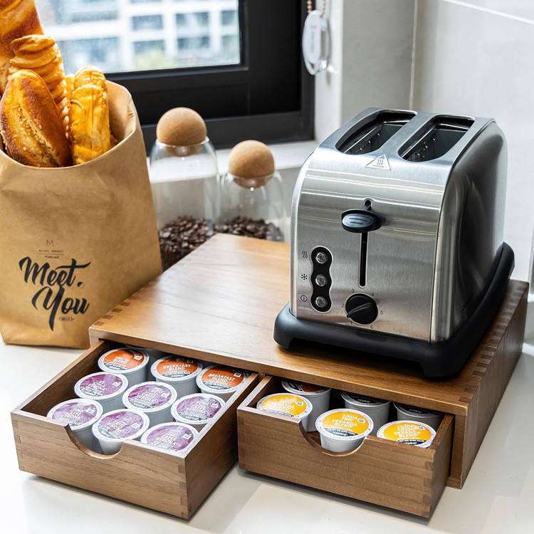 K Cup 30 Pod Capacity Organizer Holder Coffee Maker Machine Stand ...