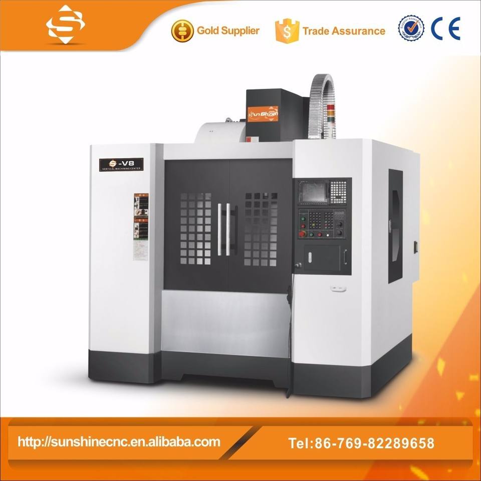 V8 German Tech CNC Milling Machine 3 Axis Vertical Machining Center ...