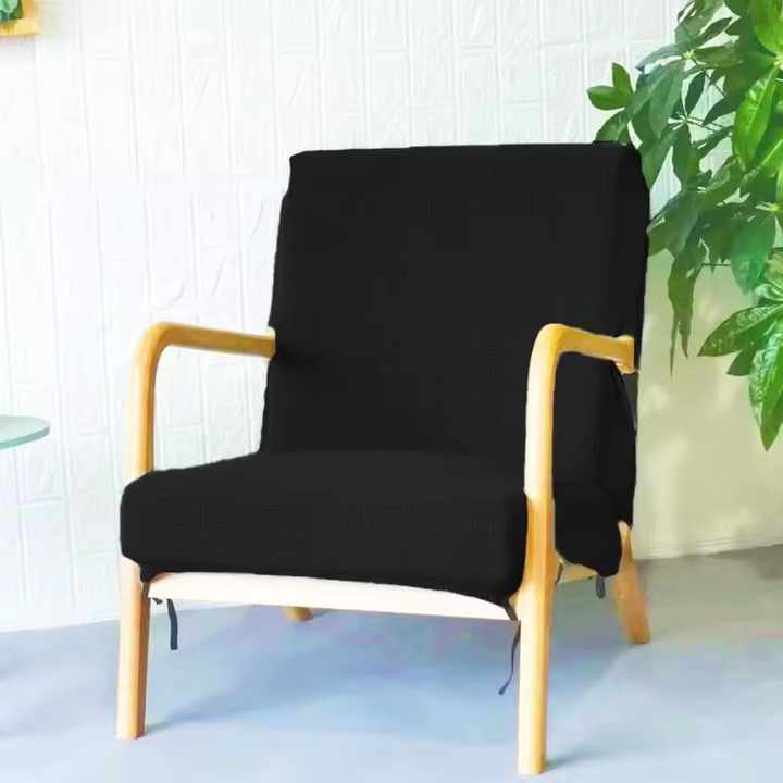 Solid Wood Single Sofa Cover Washable Waterproof Elastic Universal ...
