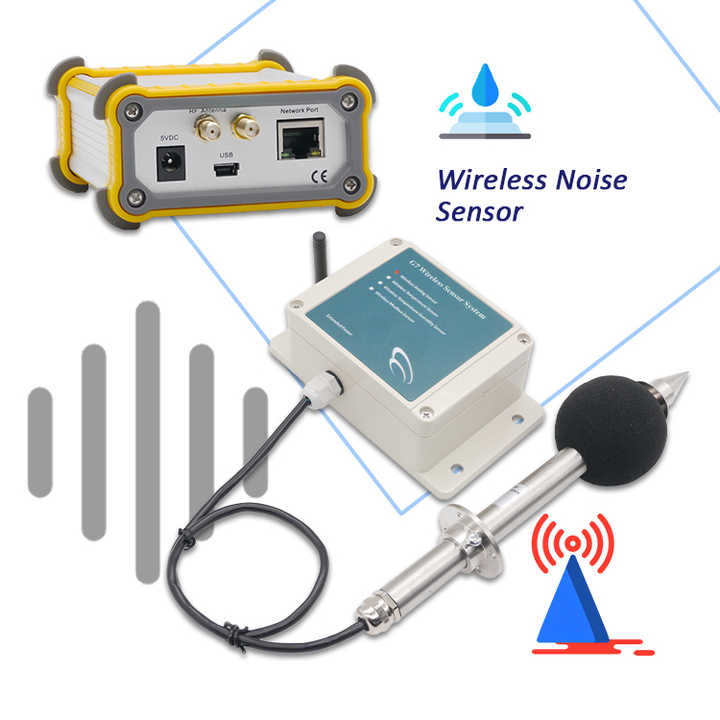 RS485 Lorawan Smart Iot 4~20mA 30~120 DB Wireless Noise Sensor Noise Measuring Device Monitoring ...
