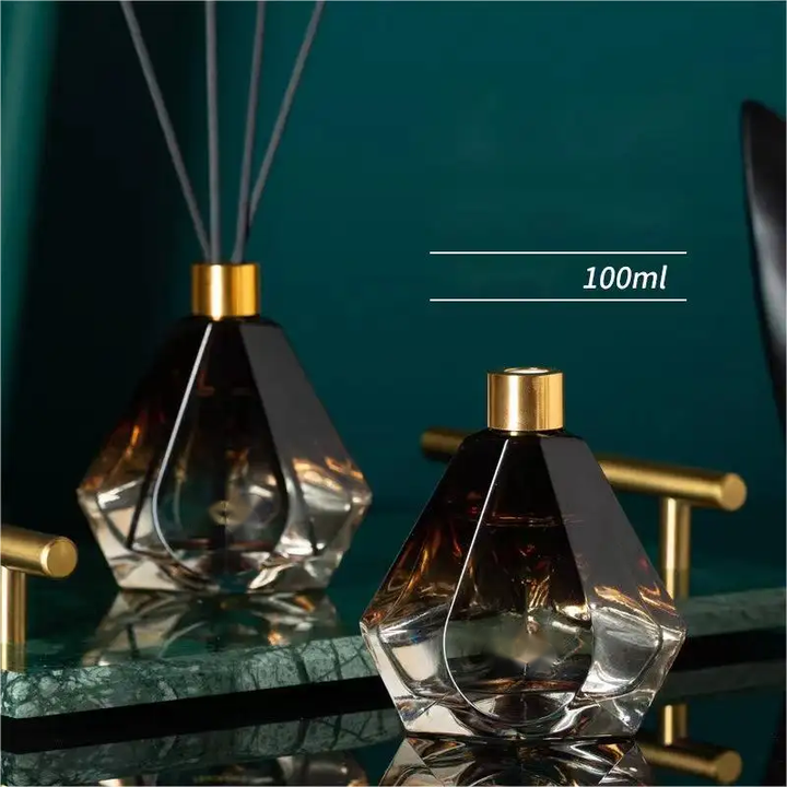 Luxury Crystal Glass 100ML Reeds Diffuser Fragrance Aromatherapy Bottle ...