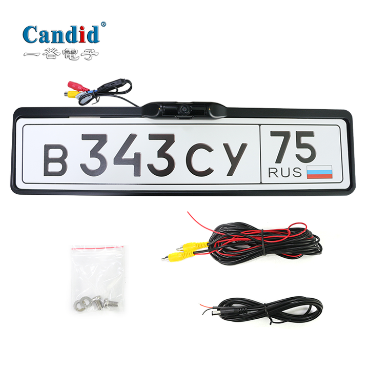 European License Plate Frame Camera Waterproof Night Vision Parking ...