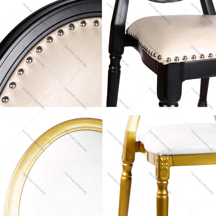 Stackable Luxury Dining Chair - Iron Frame for Hotels & Events Sturdy ...