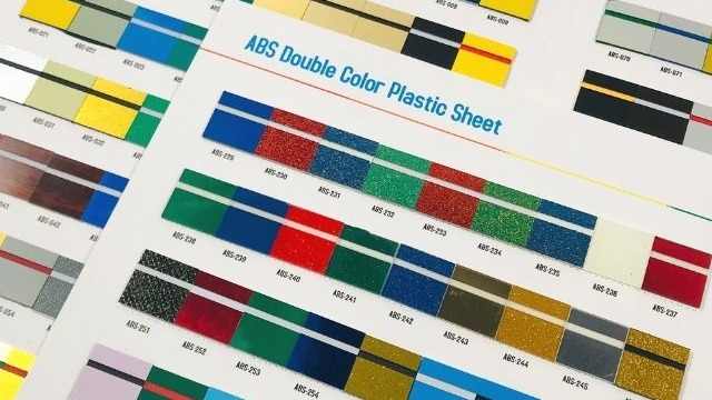 ABS Double Color Plastic Sheet 2 Layer Colors Engraving Blank Materials ...
