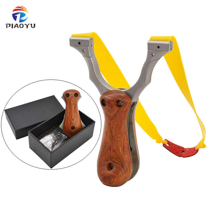 Powerful Stainless Steel Folding Slingshot for Outdoor Hunting ...