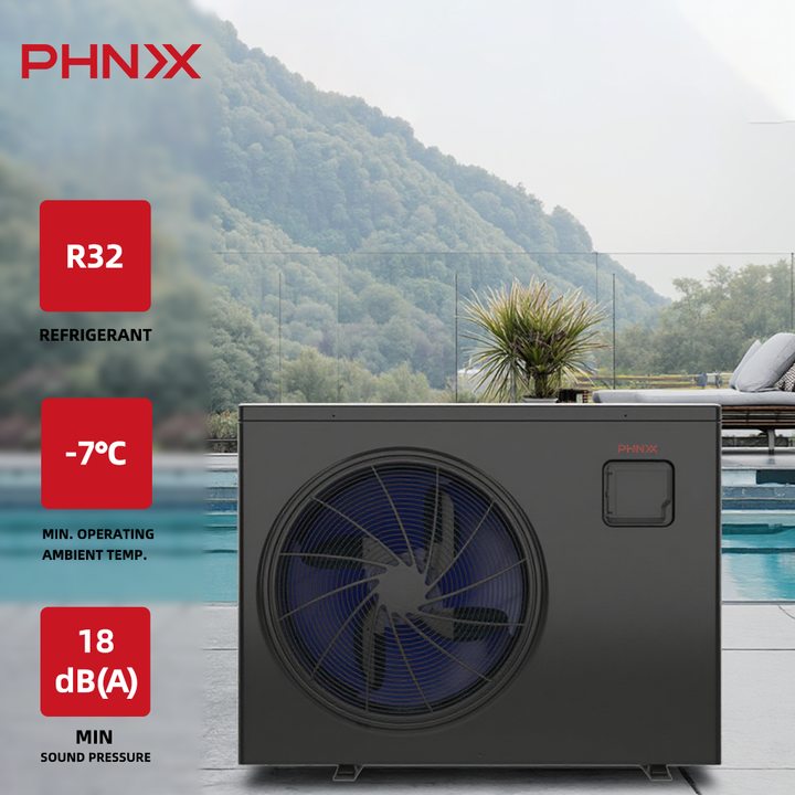 Phnix R32 I-Forceline Neo Series Pool Heat Pump Smart Inverter Swimming ...