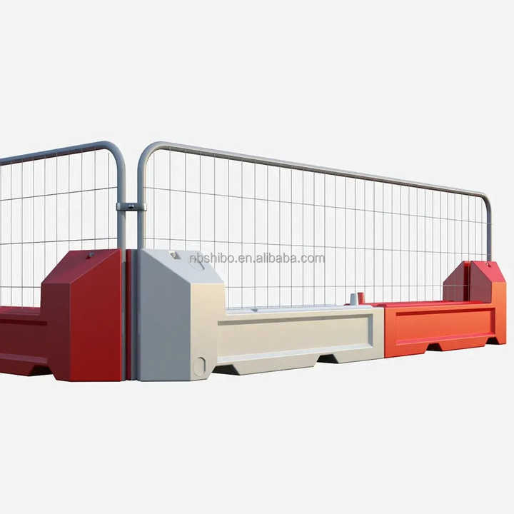 Traffic Safety Barrier Temporary Security Fencing Panels Water-Filled ...