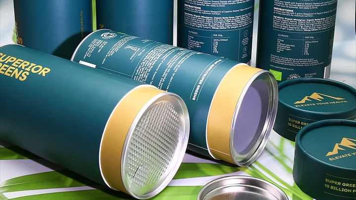 Custom Biodegradable Food Grade Cylinder Aluminium Foil