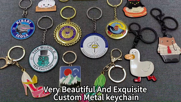 Luxury Cute Kawaii Custom Shape Hard Soft Enamel Key Chains