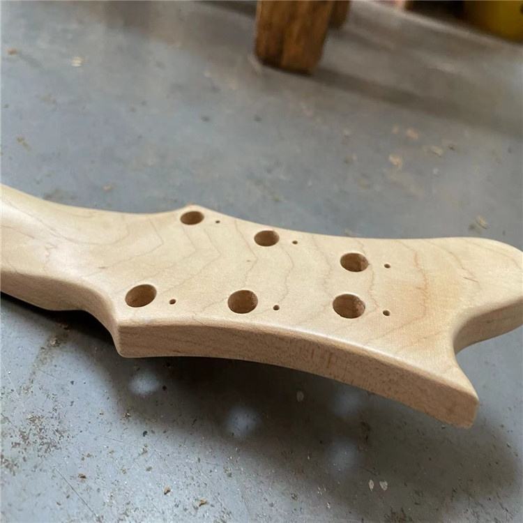 Unfinished 22-Fret Rosewood Guitar Neck with Bird Inlay Feng Shui Style ...