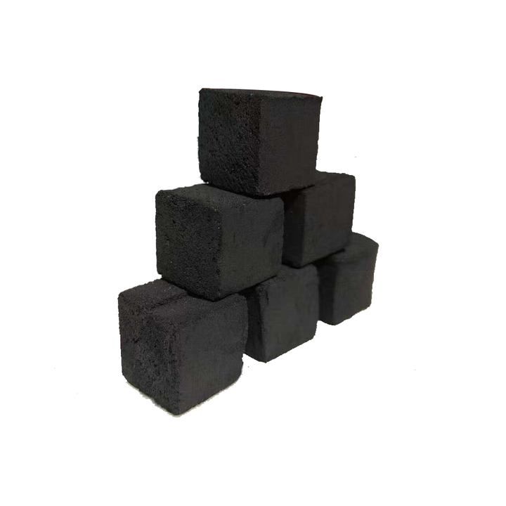 Natural 22mm Coconut Shell Black Charcoal Block Fast Burning for ...