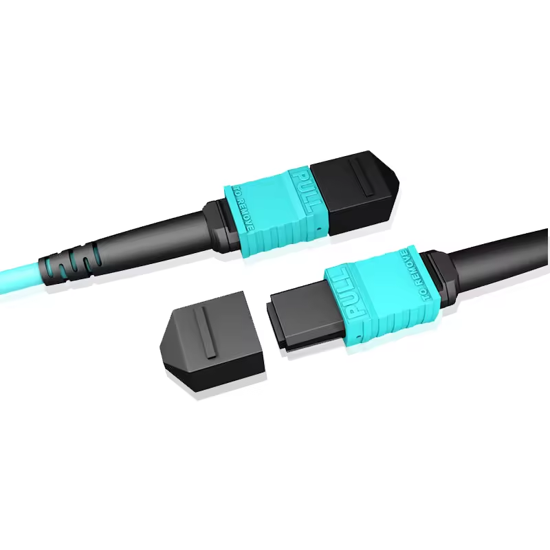 MPO-MPO Fiber Optic Patch Cable 24-Core OM4 Multimode Jumper with DLCTM ...