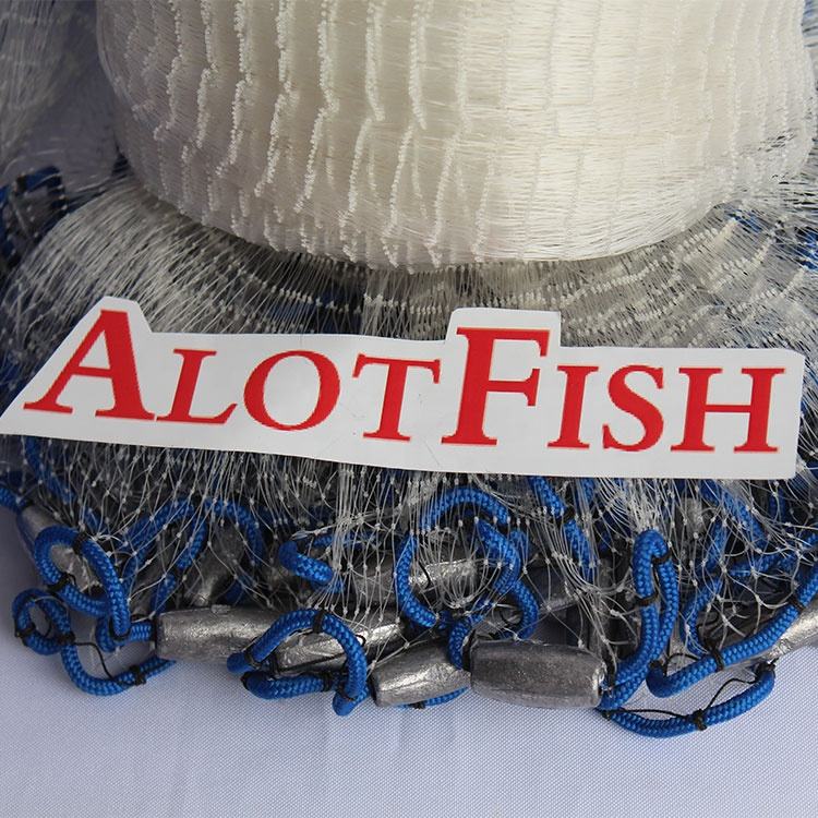 Commercial 8FT Radius Plastic Sinker Drawstring Cast Net Fishing Net ...