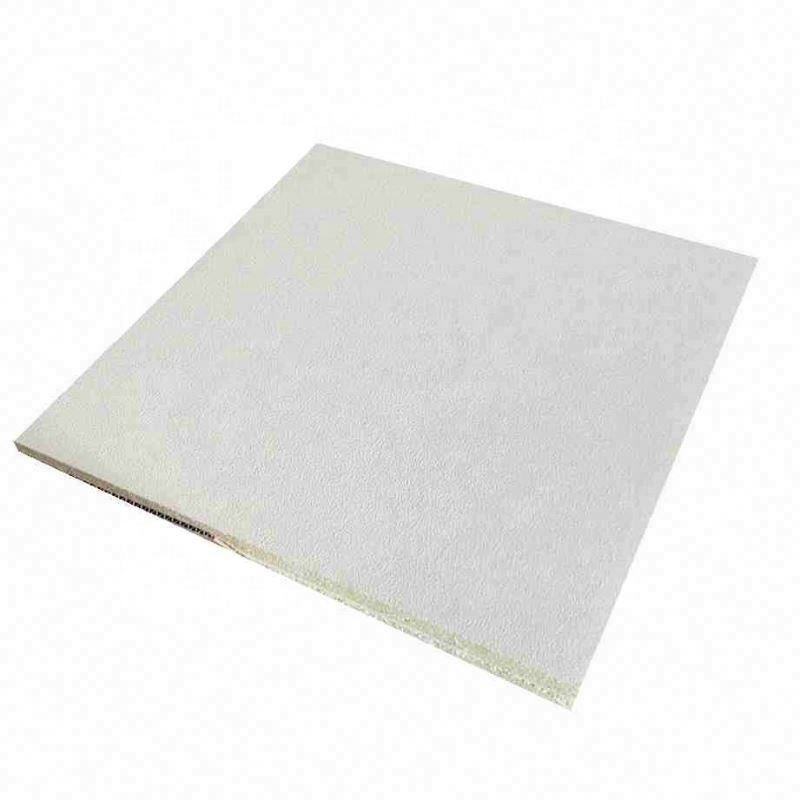 Modern Design Suspended Acoustic Ceiling Tile Square Edges Rock Wool 60 ...