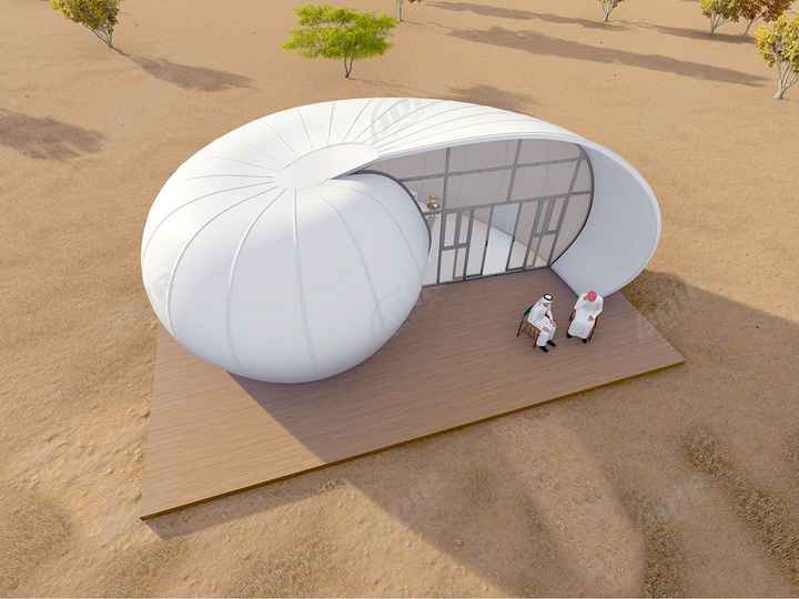 Snail Shell-Shaped Tent - Durable and Waterproof Glamping Tent