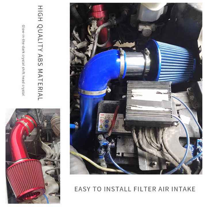 High Flow Car Cold Air Intake System - Turbo Induction Kit