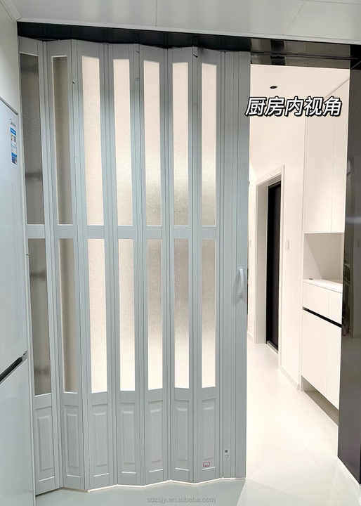 Modern PVC Folding Door Partition Wall for Kitchen & Supermarket Use