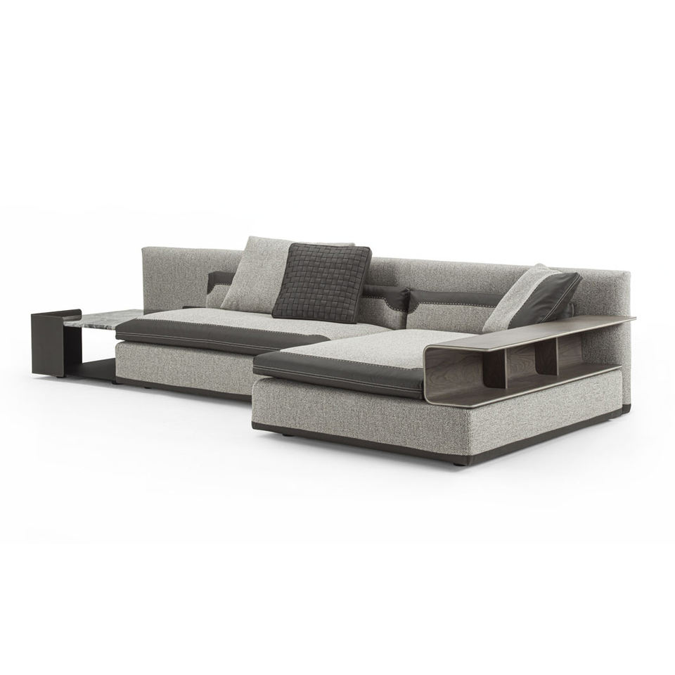 Luxury Italian Design Wooden Fabric Sofa - 4m Modern Luxury